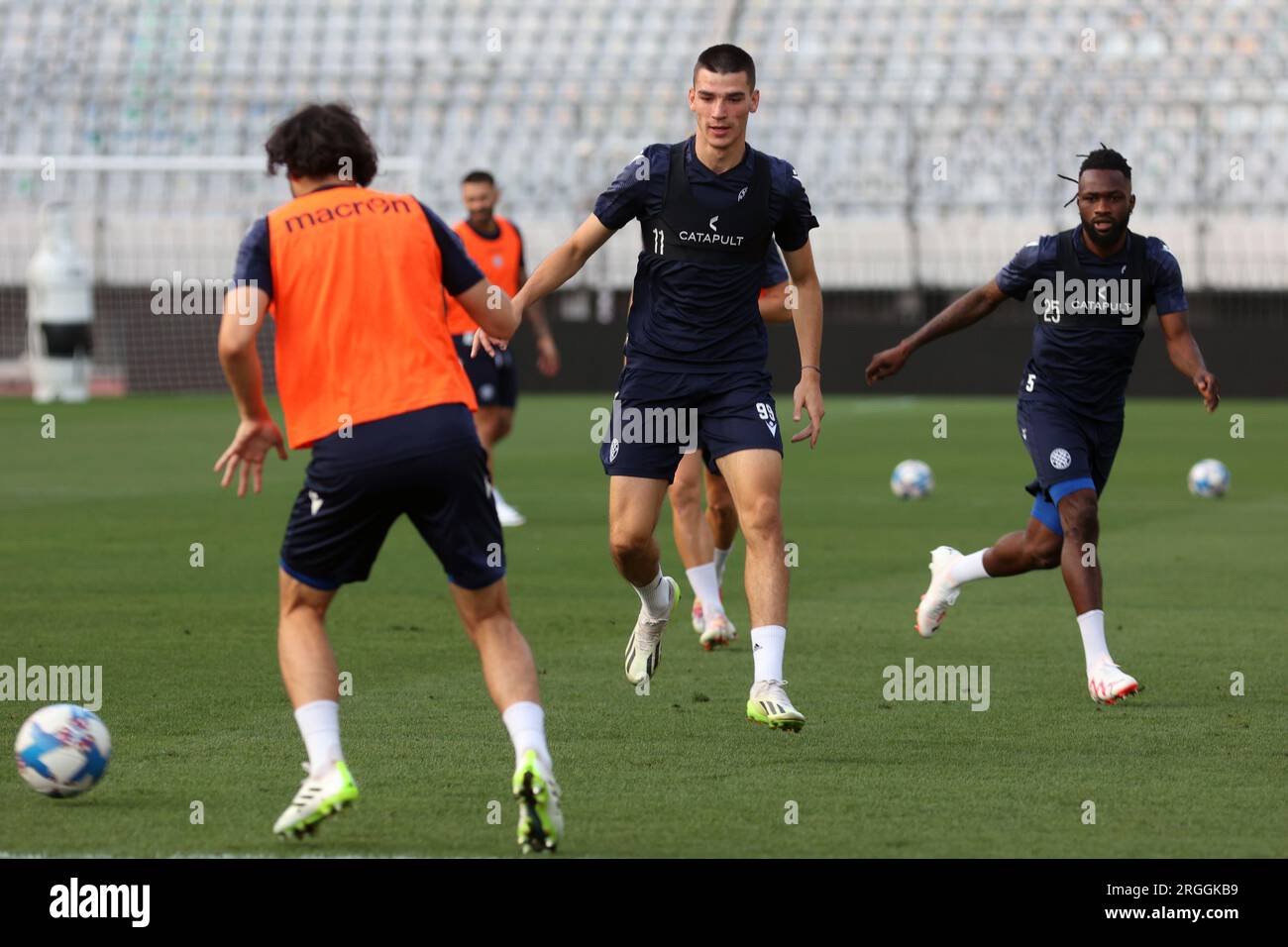 Split, Croatia. 09th Aug, 2023. Filip Cuic of Hajduk Split during ...