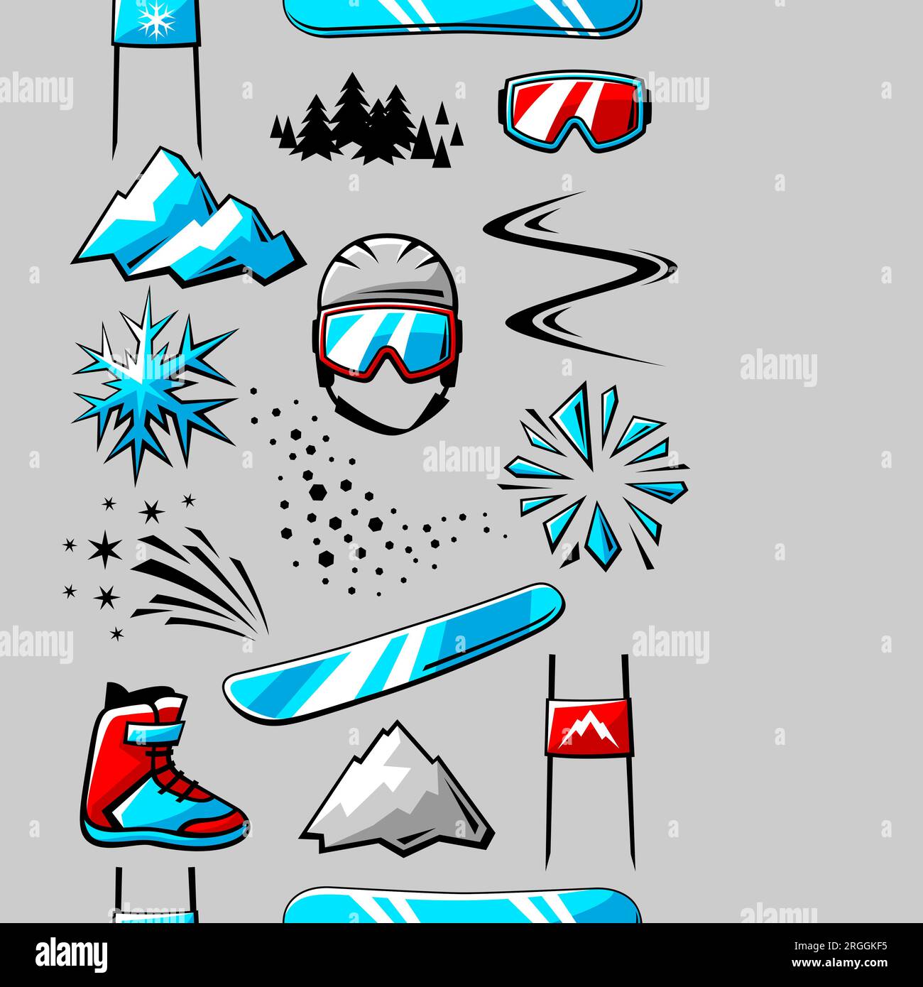 The ski and snowboard show Stock Vector Images - Alamy