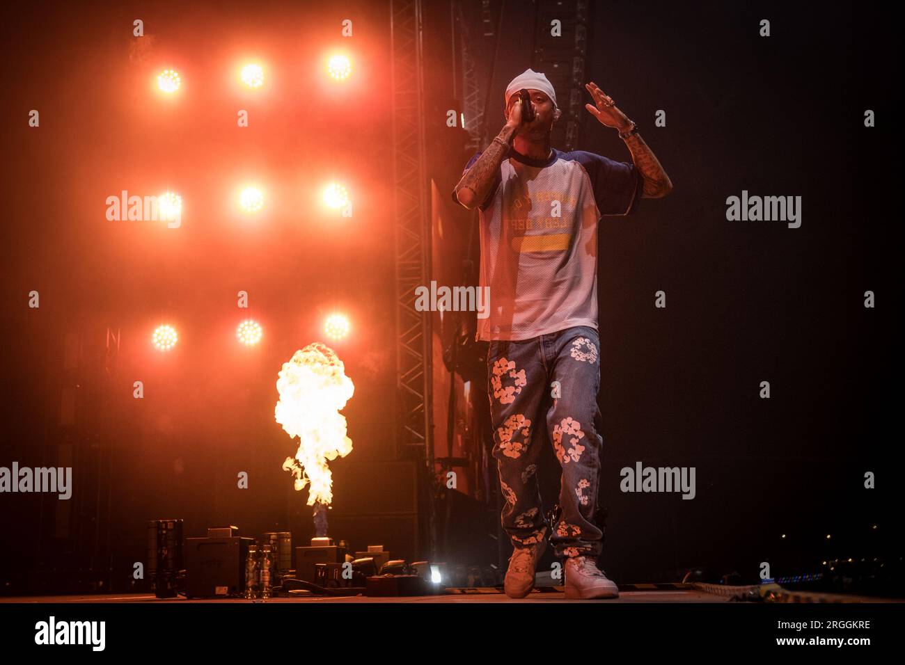 Roskilde, Denmark. 29th, June 2023. The British rapper Central Cee ...