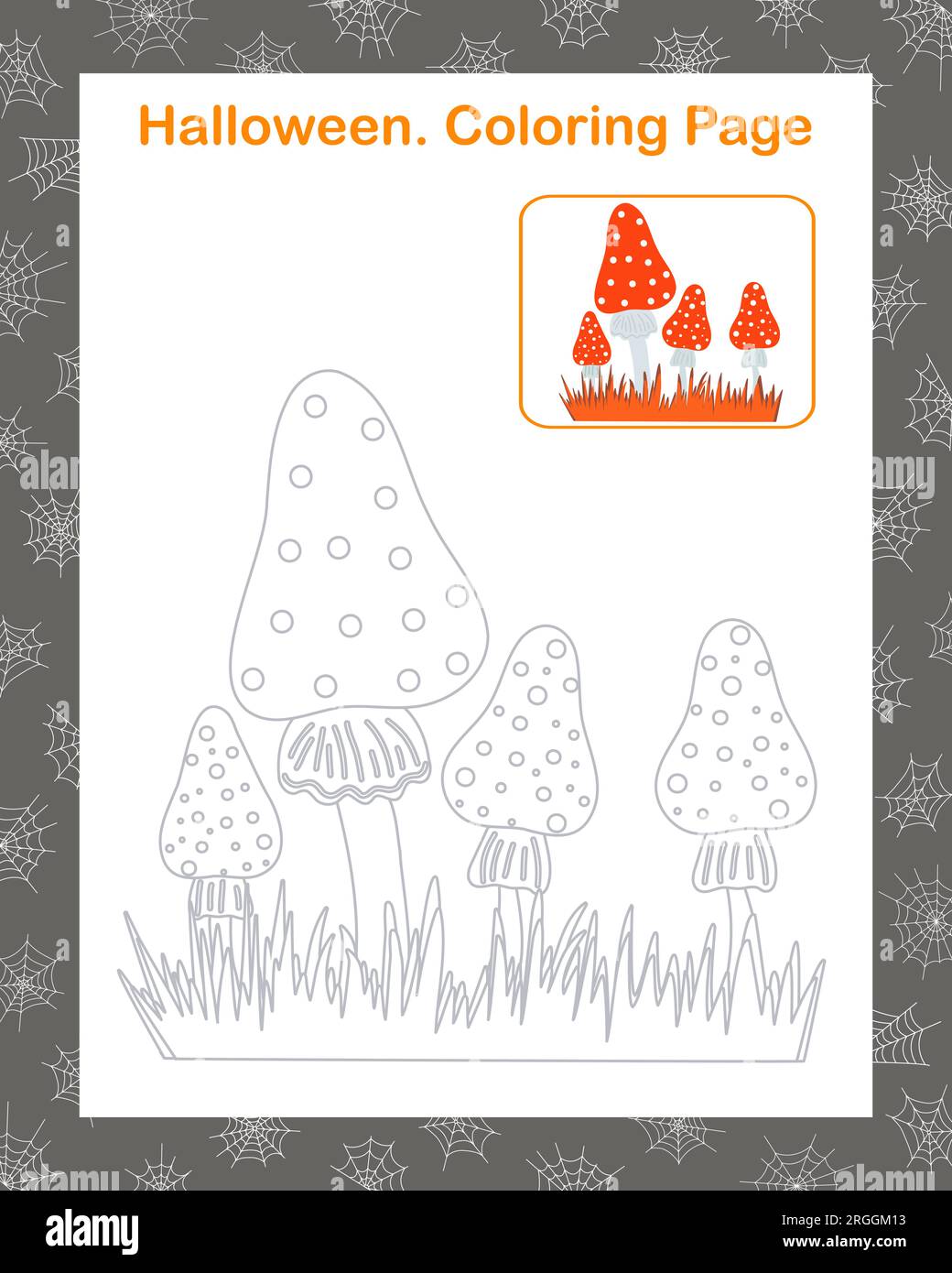Coloring page with colorful sample printable hi-res stock photography ...