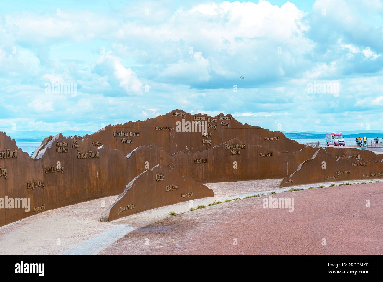 morecambe seafront on lancashire coast home of the eden project north ...