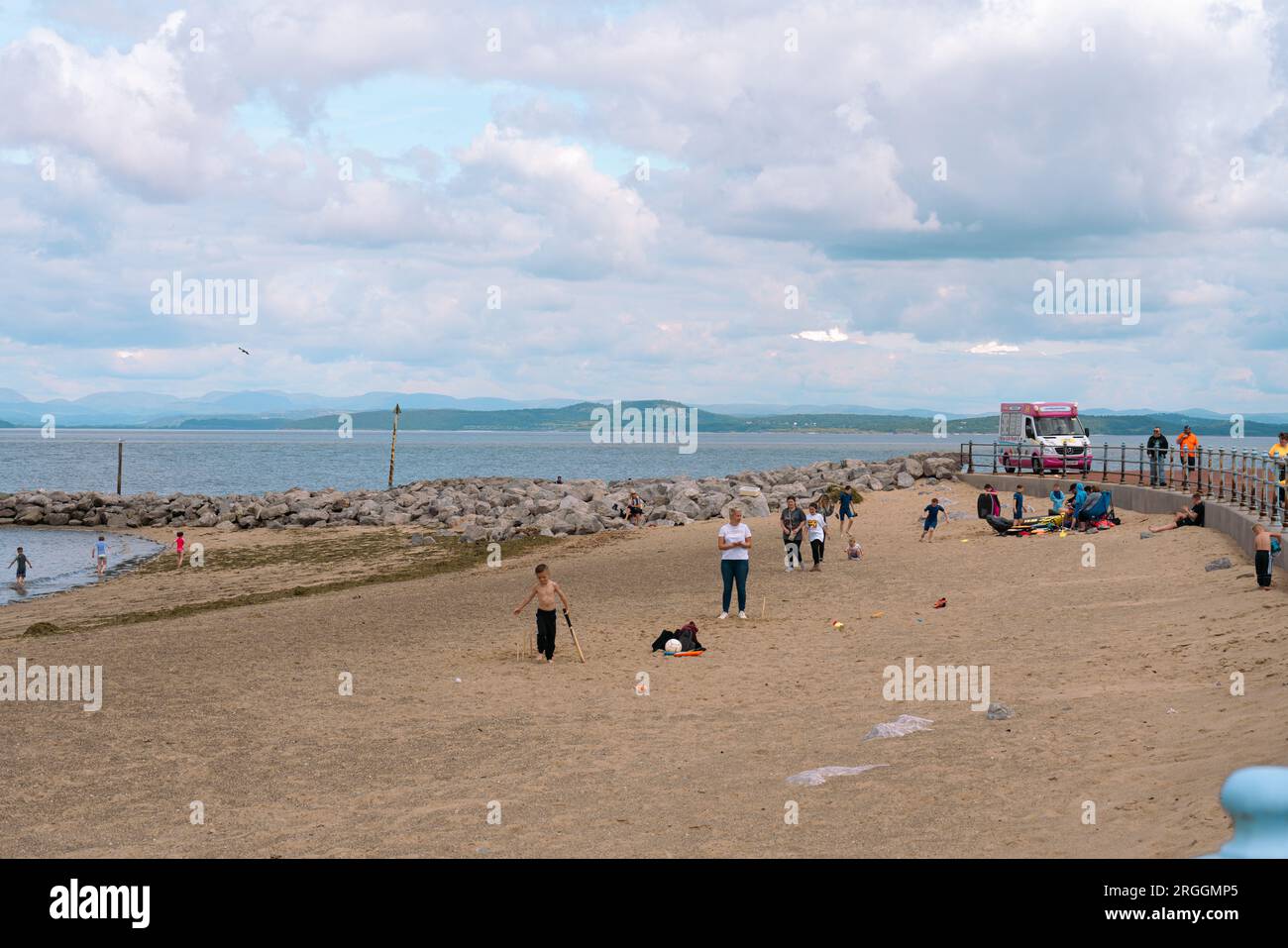 morecambe seafront on lancashire coast home of the eden project north ...