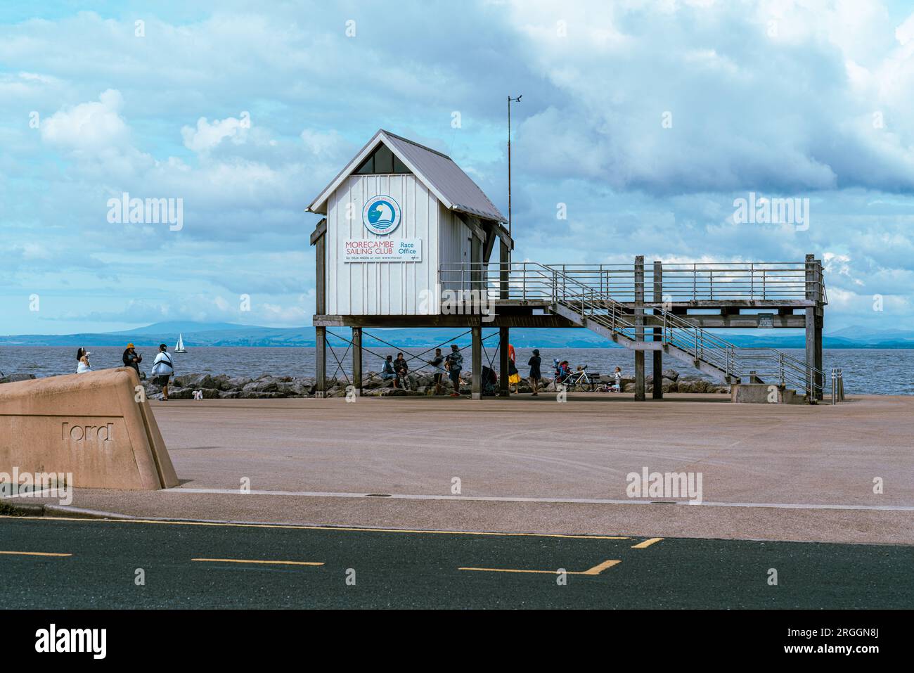 morecambe sailing club building Stock Photo - Alamy