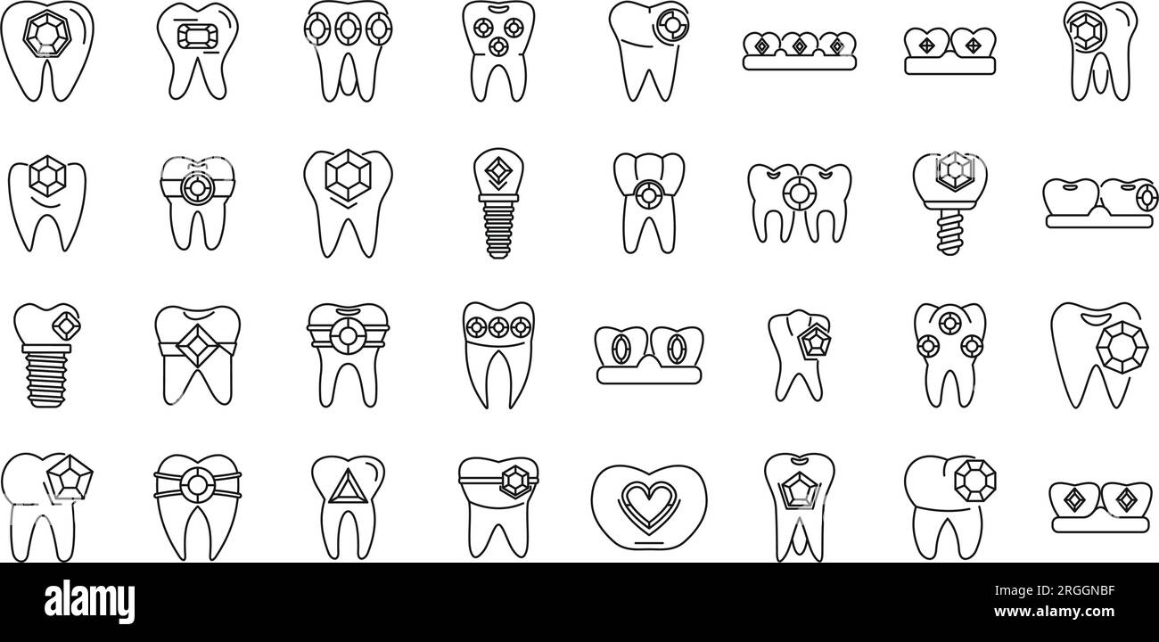 Tooth gems Stock Vector Images - Alamy