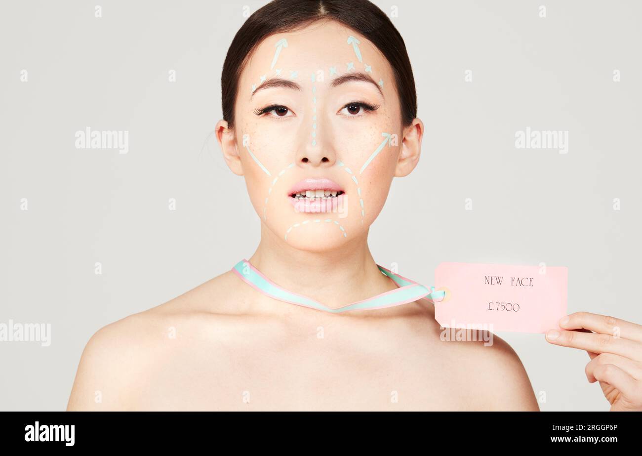 Woman wearing white dotted hi-res stock photography and images - Alamy