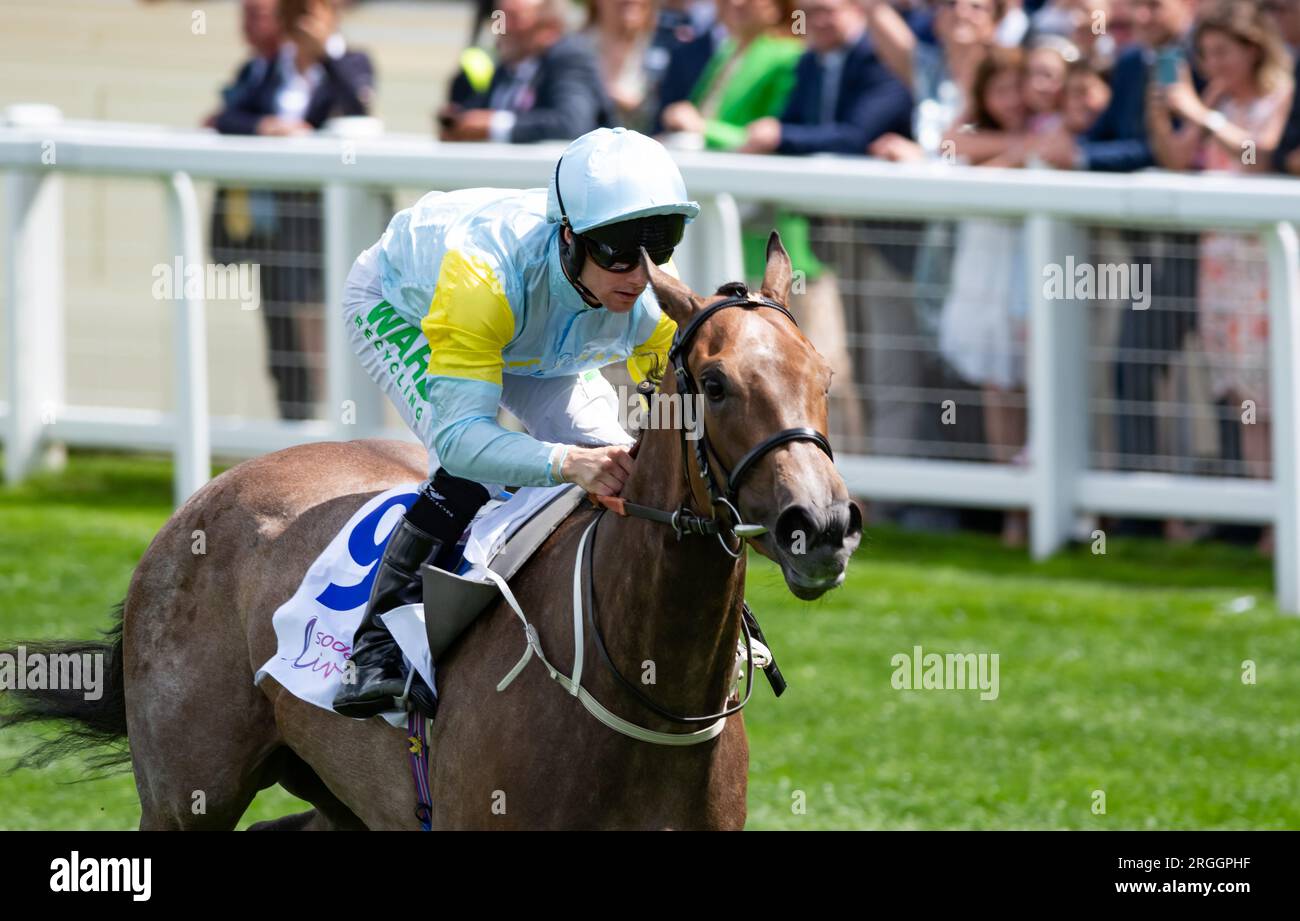 Sacred Angel and jockey Jason Hart take the Group 3 Bateaux London ...