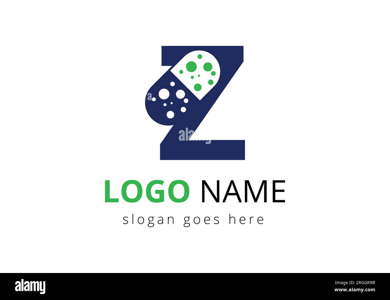 Letter Z Medicine Tablet Logo Concept for Healthcare Logo Sign Vector ...