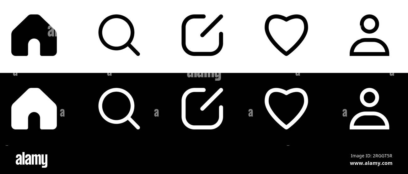 Threads user icons of interface. Editorial vector isolated on white ...