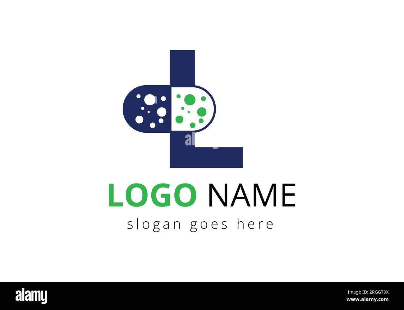 Letter L Medicine Tablet Logo Concept for Healthcare Logo Sign Vector ...