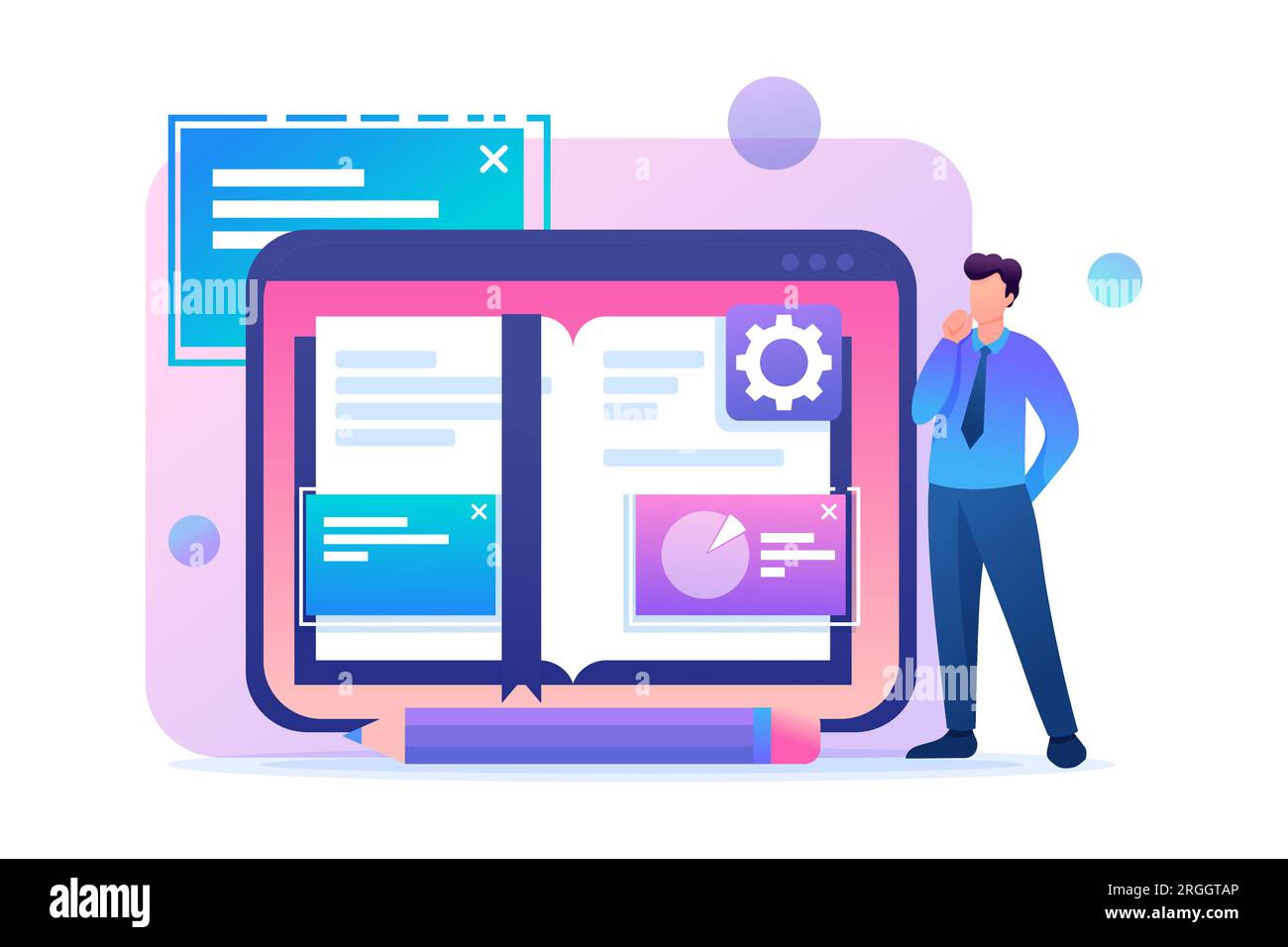 Electronic dictionary Stock Vector Images - Alamy