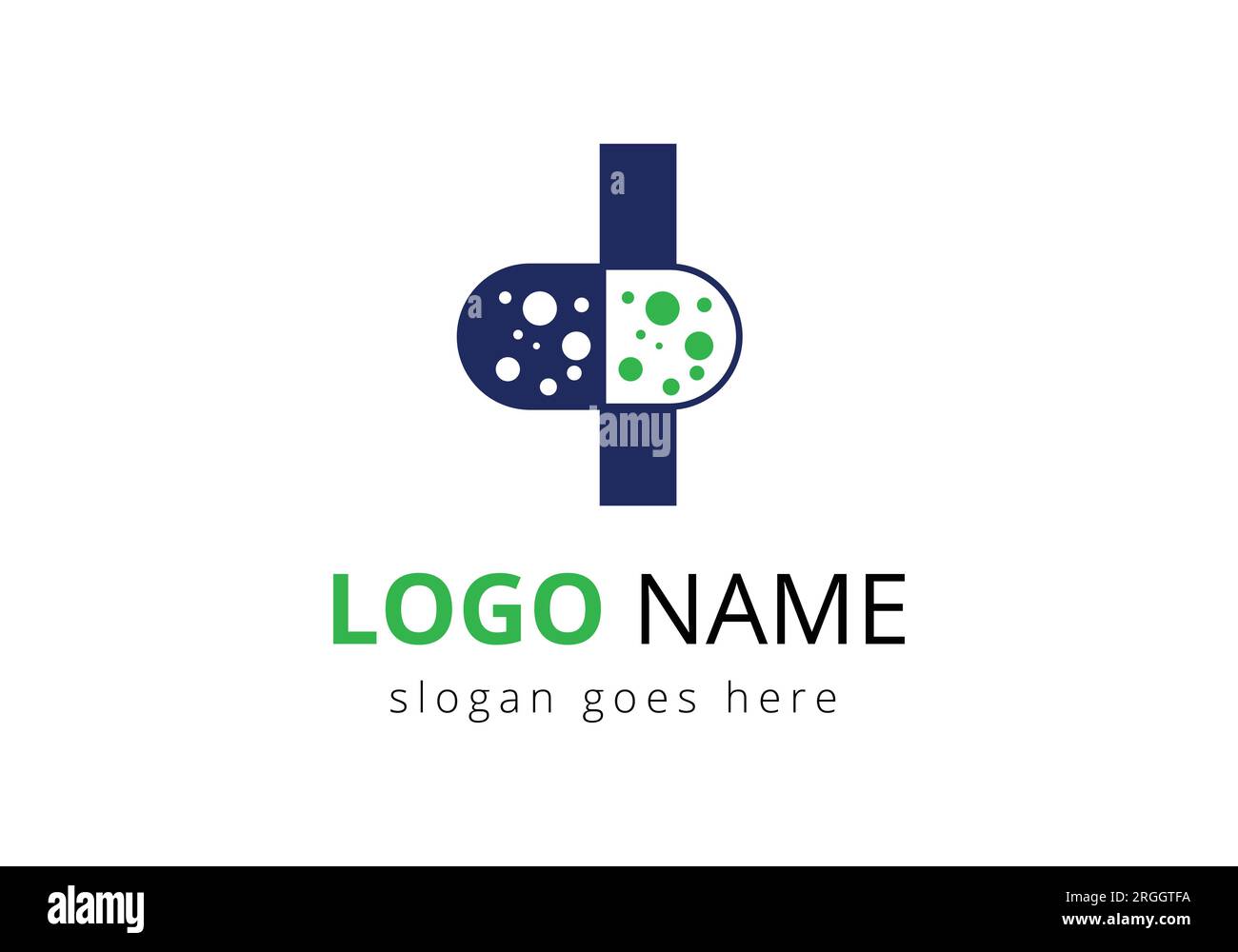 Letter I Medicine Tablet Logo Concept for Healthcare Logo Sign Vector ...