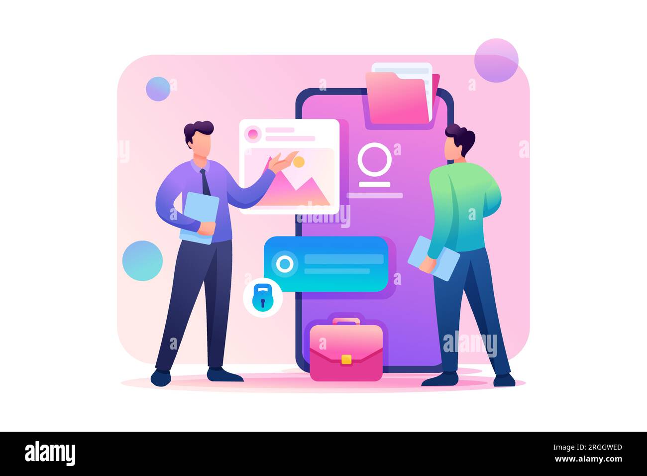 Young men 2d flat hi-res stock photography and images - Alamy