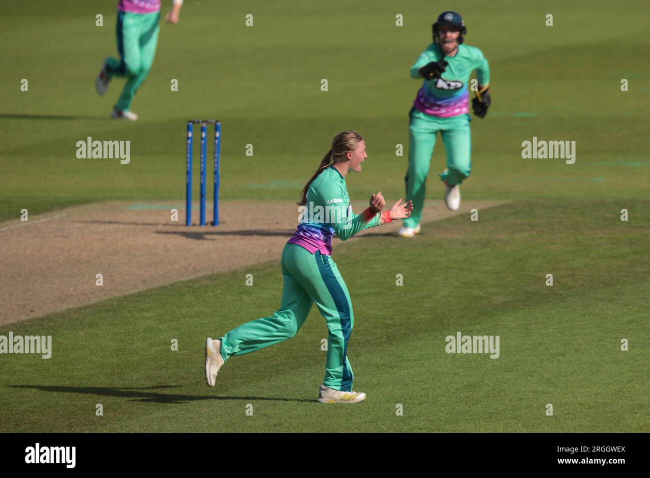 London, UK. 9th Aug, 2023. Ryana MacDonald-Gay of the Oval Invincibles ...