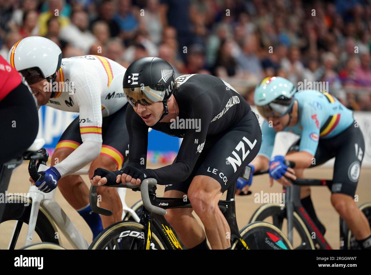 New Zealand’s Aaron Gate competes in the Men’s Elite Points Race during ...
