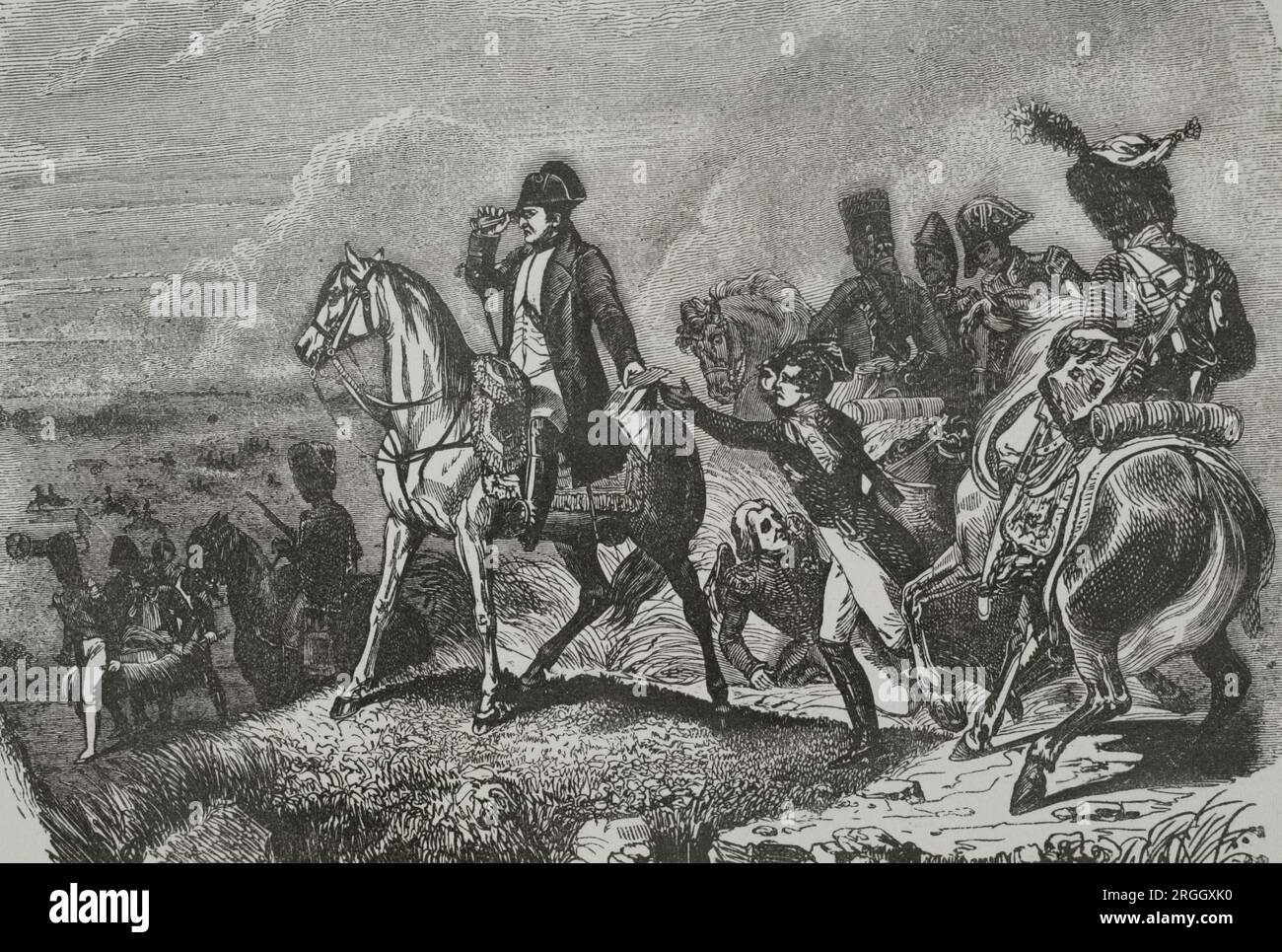 War of the Fifth Coalition (April-October 1809) of the Napoleonic Wars. Battle of Wagram (5-6 ...