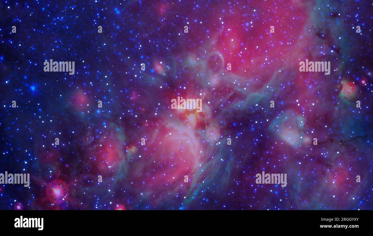Abstract universe and galaxy background with stars and cosmic dust ...