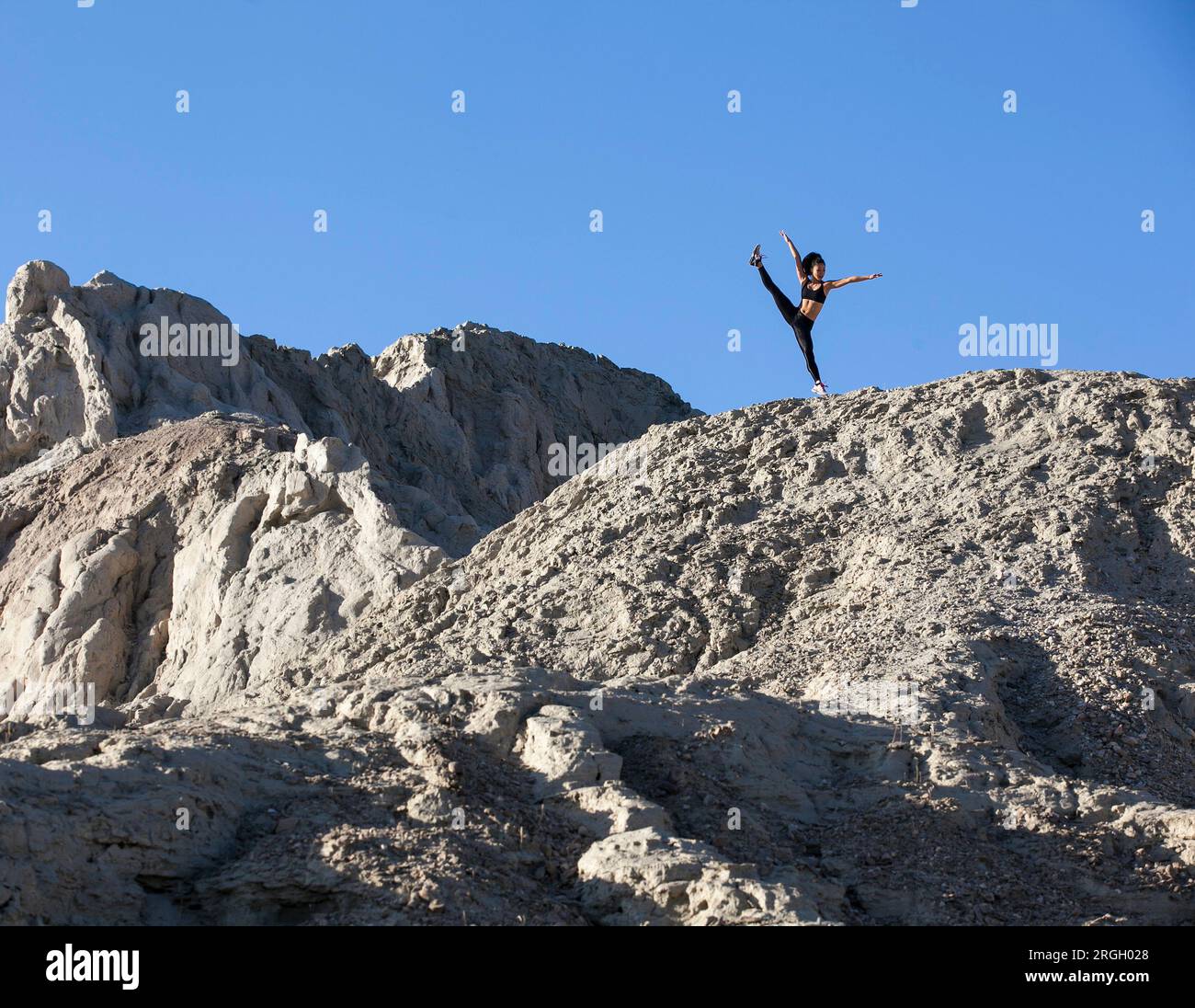Young woman exercising martial arts hi-res stock photography and images ...