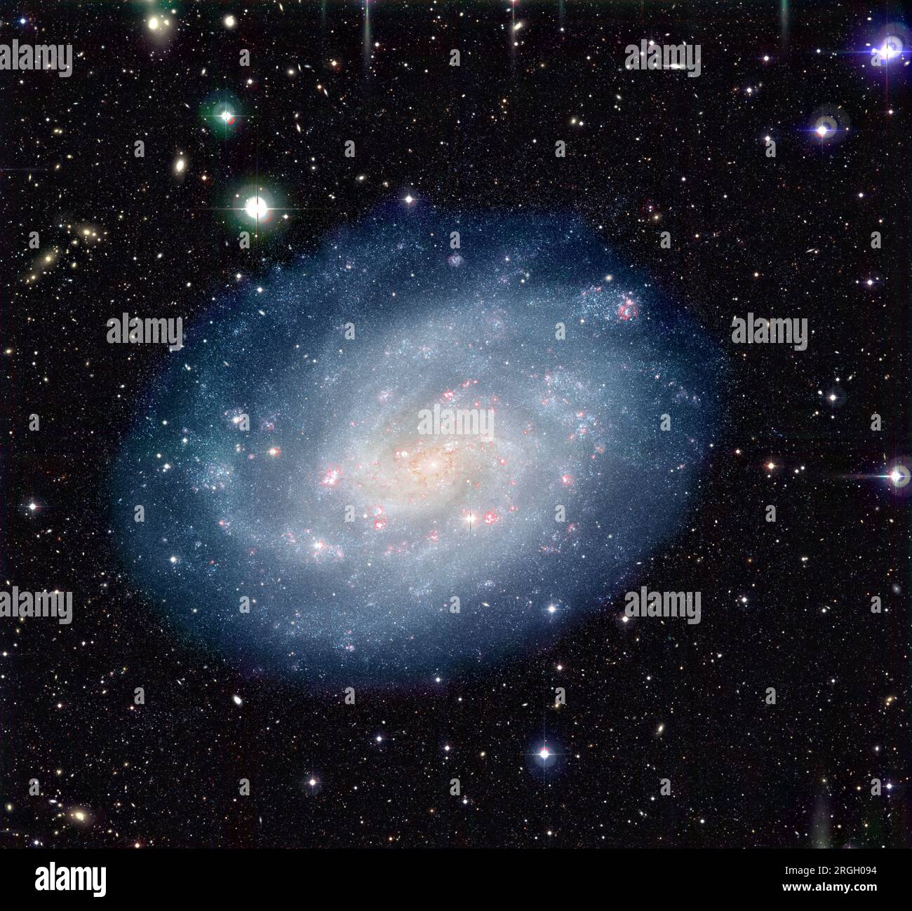 Composite image of the spiral galaxy NGC 300 Stock Photo - Alamy