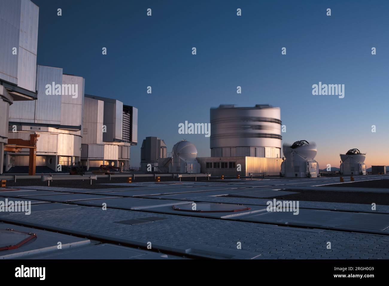 Sunrise over the Very Large Telescope at Paranal Observatory in Chile ...