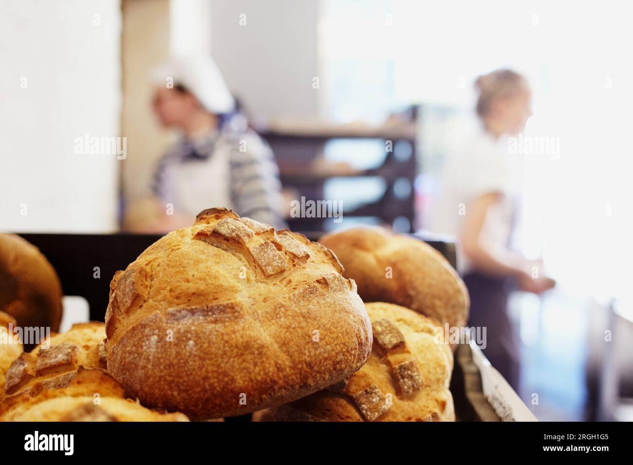 Pile of loaves of bread Stock Photo - Alamy