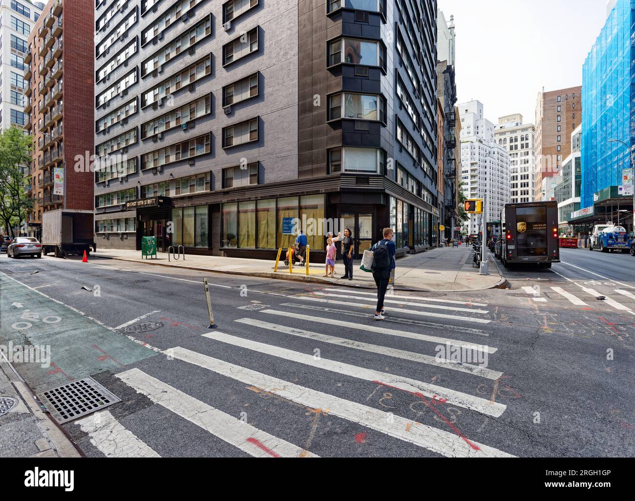 Greenwich Village: 60 East 12th Street, a study in gray – painted brick ...