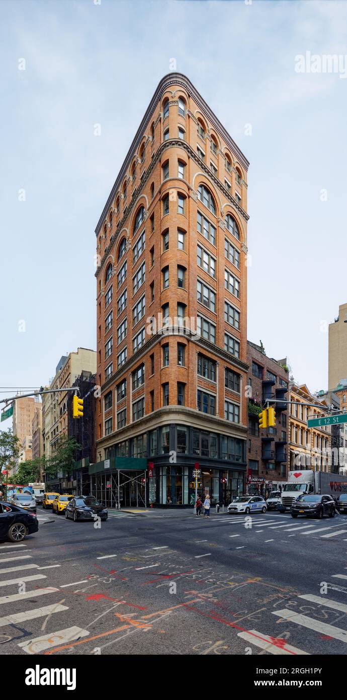 Greenwich Village: 821-823 Broadway is a Beaux Arts-styled orange brick ...