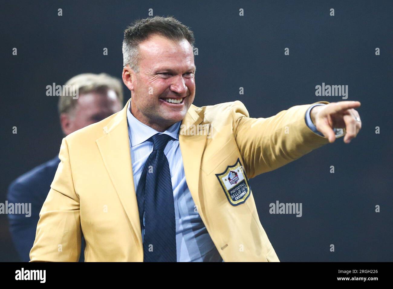 Canton, Ohio, USA. 4th Aug, 2023. Zach Thomas at the 2023 Hall of Fame ...