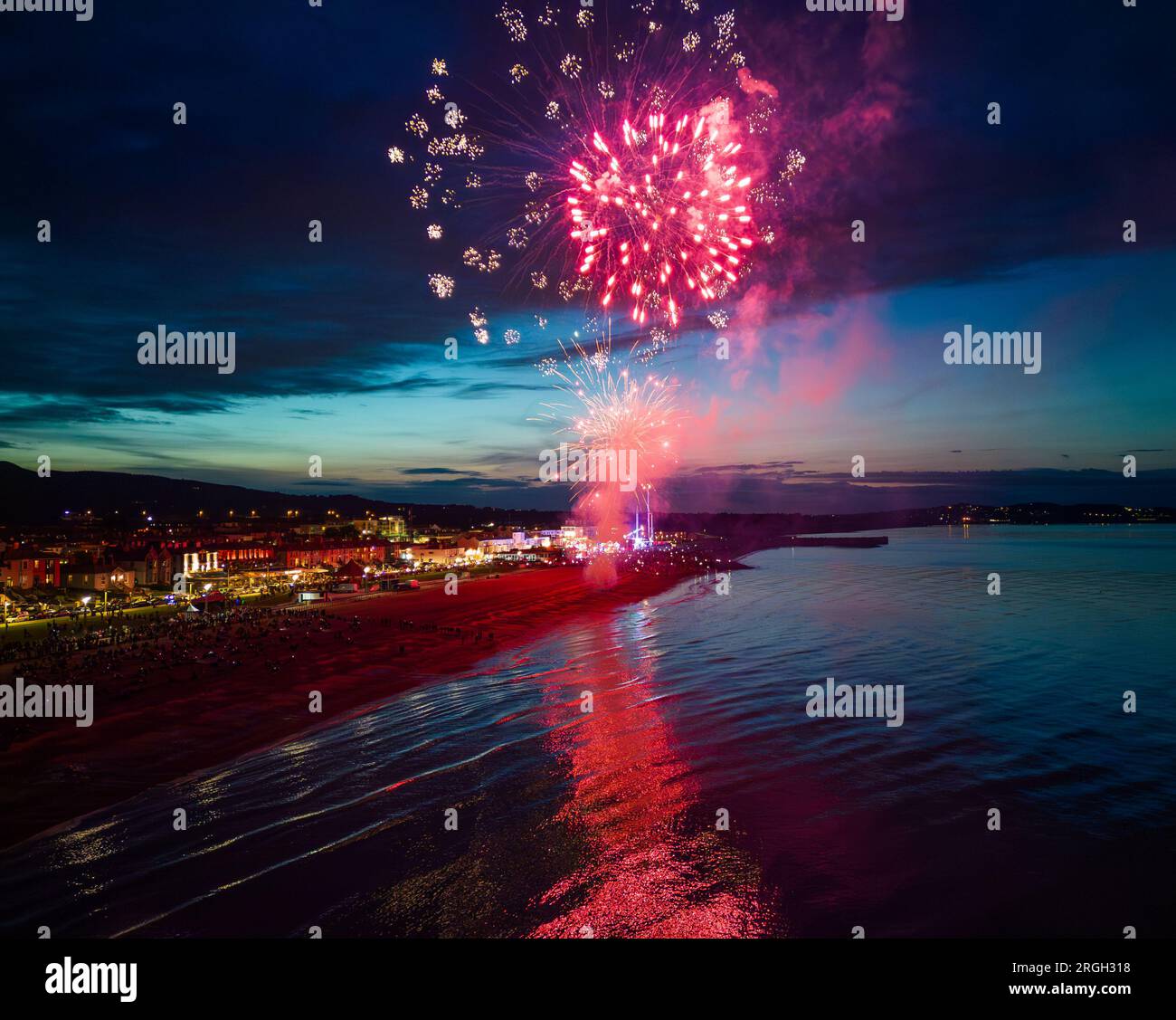 Fireworks display at Bray Seafront to conclude the 2023 Summerfest ...
