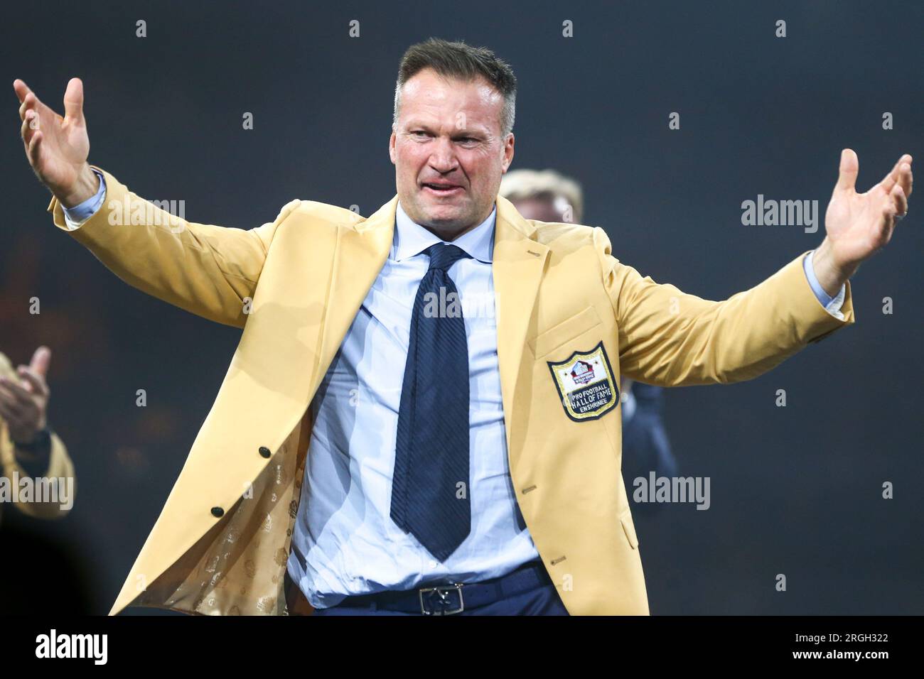 Canton, Ohio, USA. 4th Aug, 2023. Zach Thomas at the 2023 Hall of Fame ...