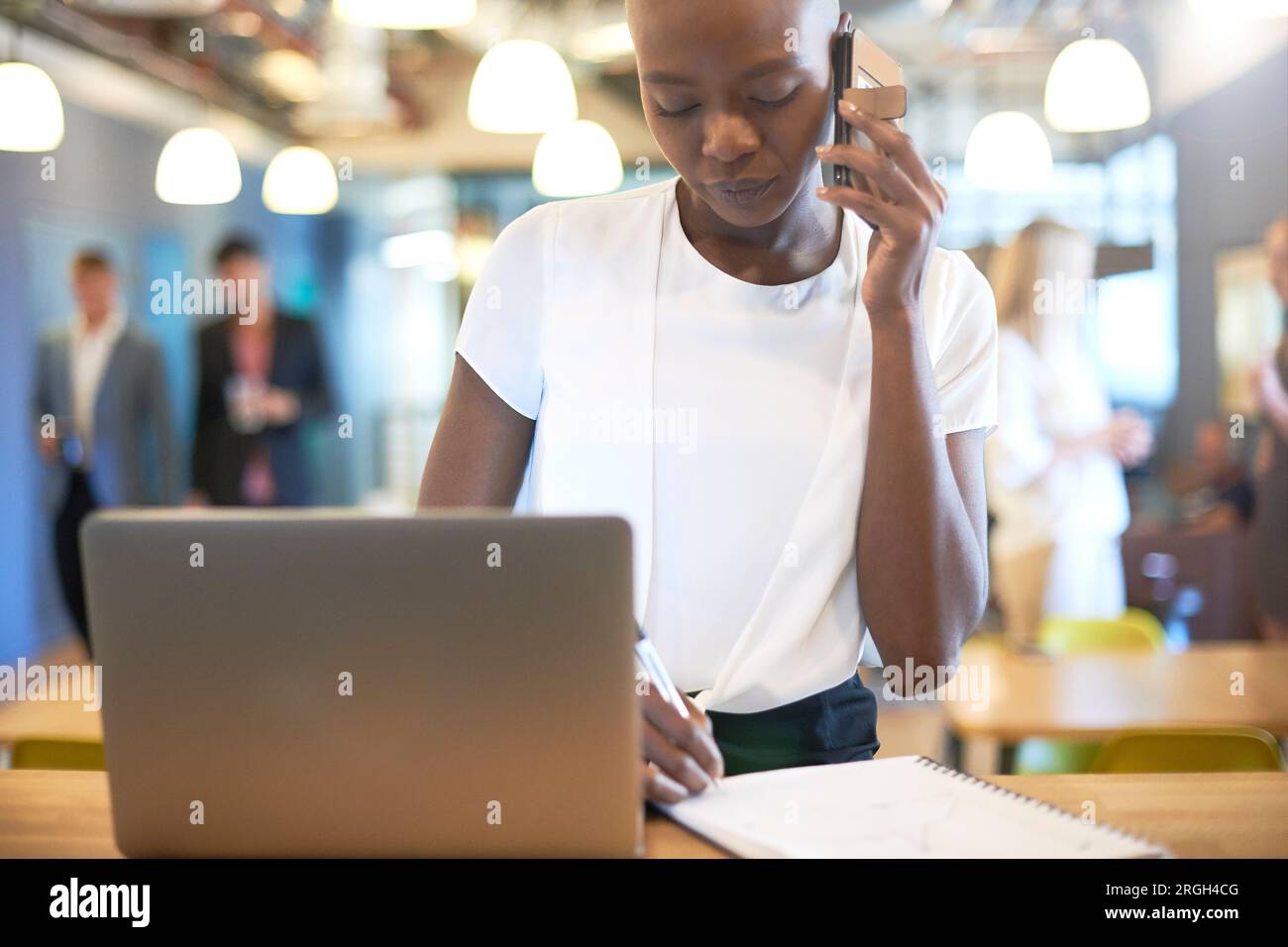 Laptop phone top down hi-res stock photography and images - Alamy