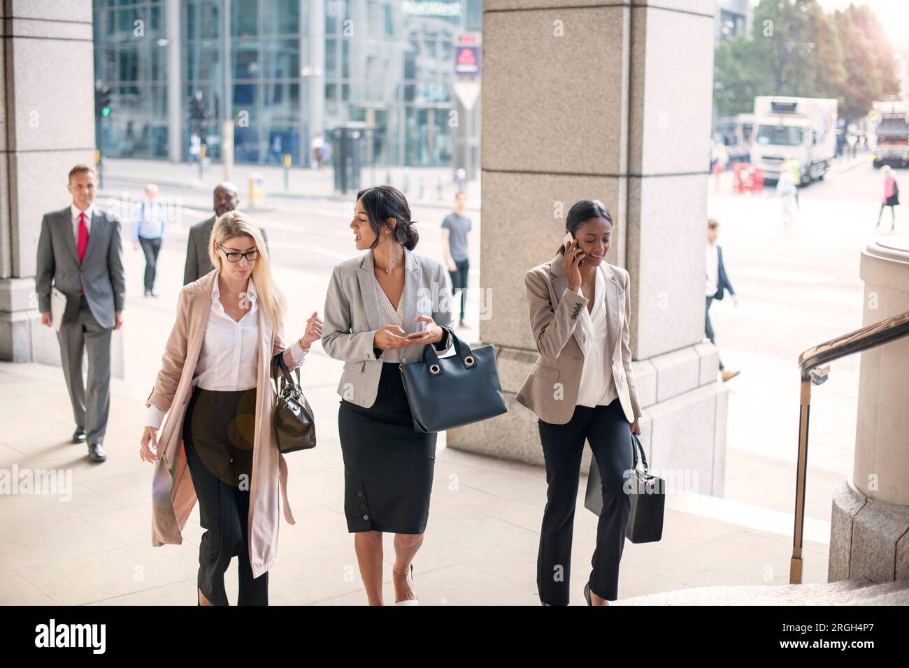 Building young people entering hi-res stock photography and images - Alamy
