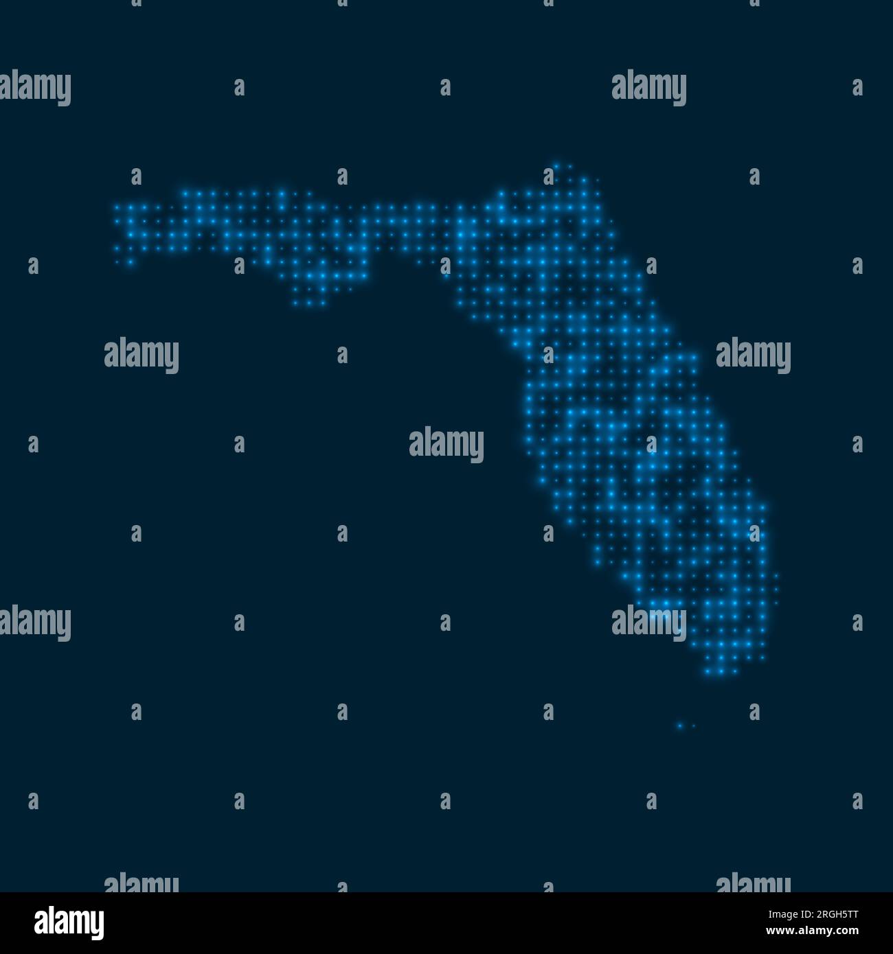 Neon map usa Stock Vector Images - Alamy