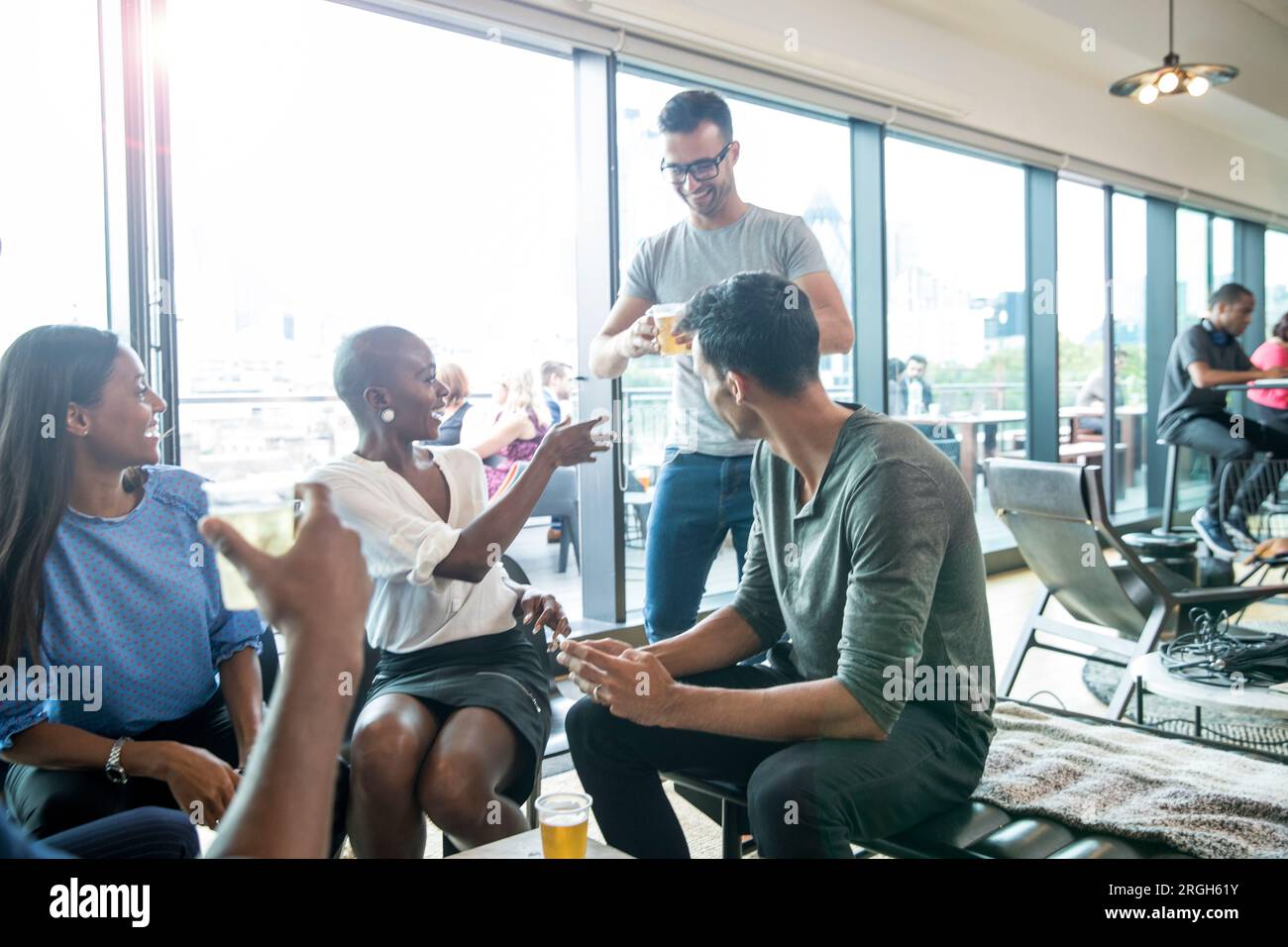 Group business executives having fun hi-res stock photography and ...