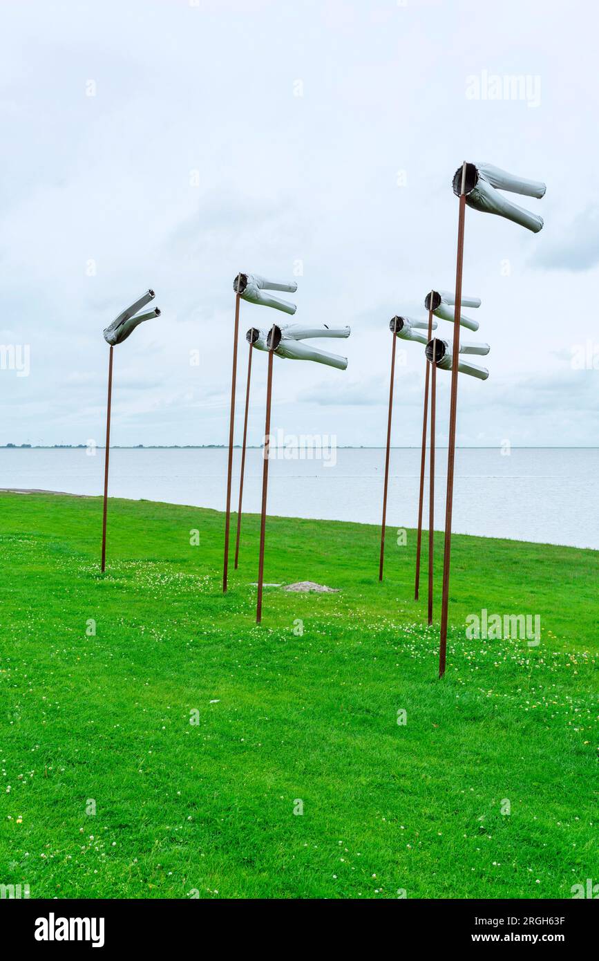 Windhosen Art Installation by Julia Bornefeld in Husum/Germany Stock ...