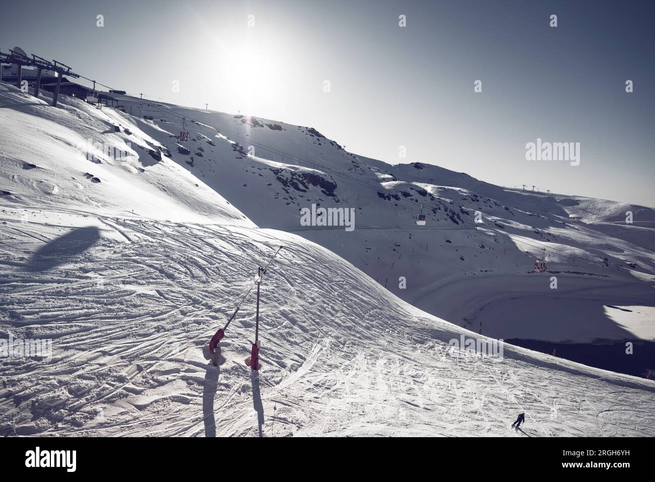 Ski field in Spain Stock Photo - Alamy