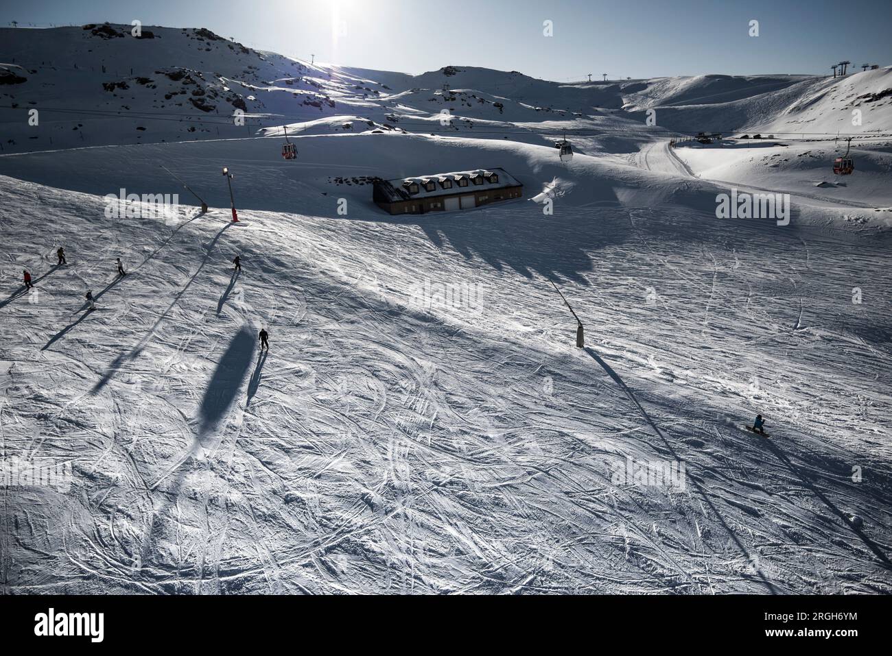 Ski field in Spain Stock Photo - Alamy