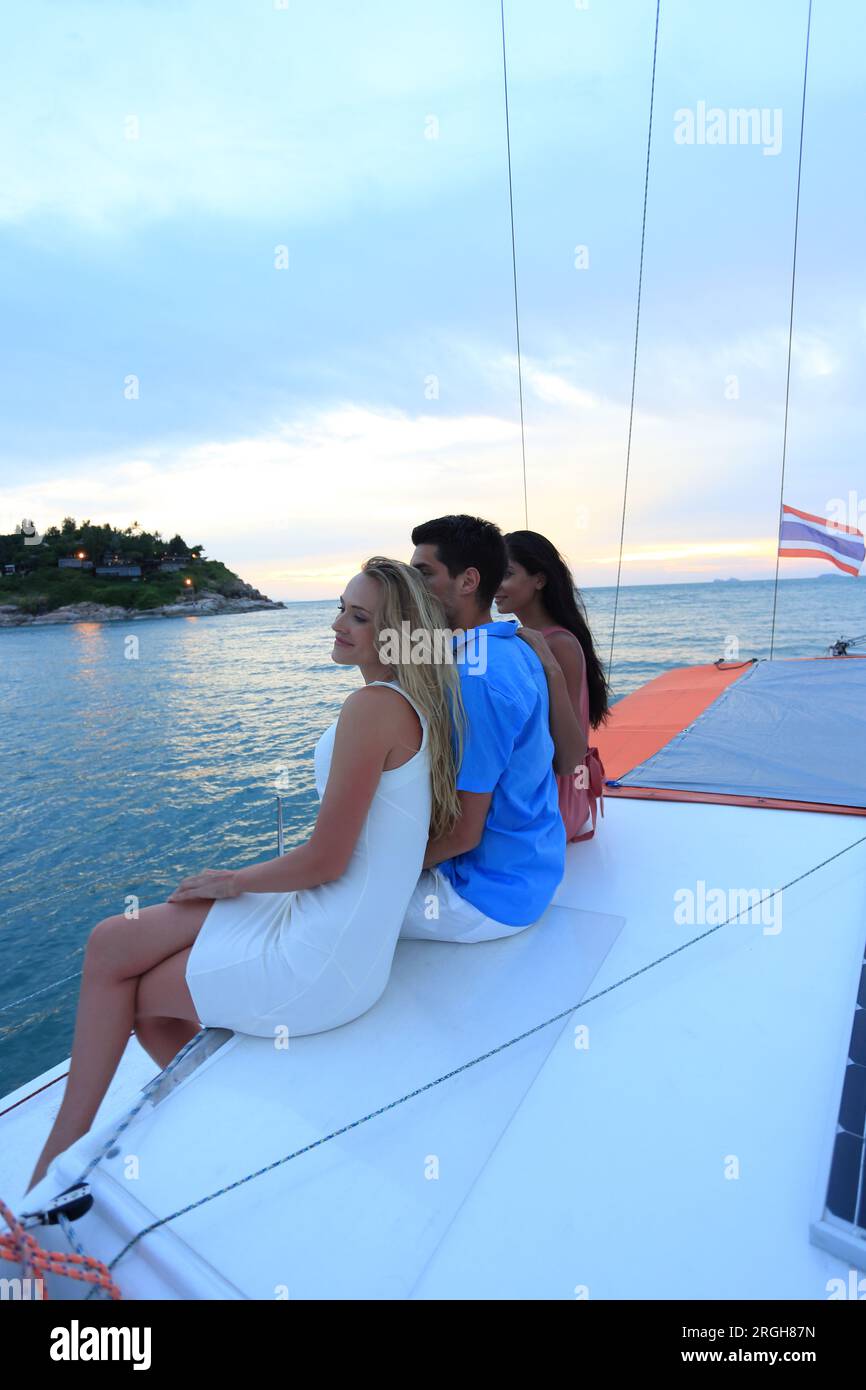 Asia man yacht hi-res stock photography and images - Alamy