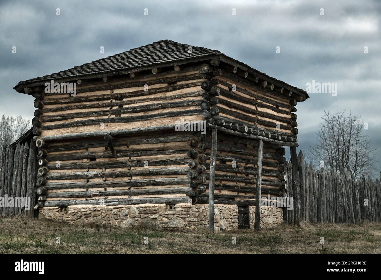 Revolutionary War Davidson's Fort Stock Photo - Alamy