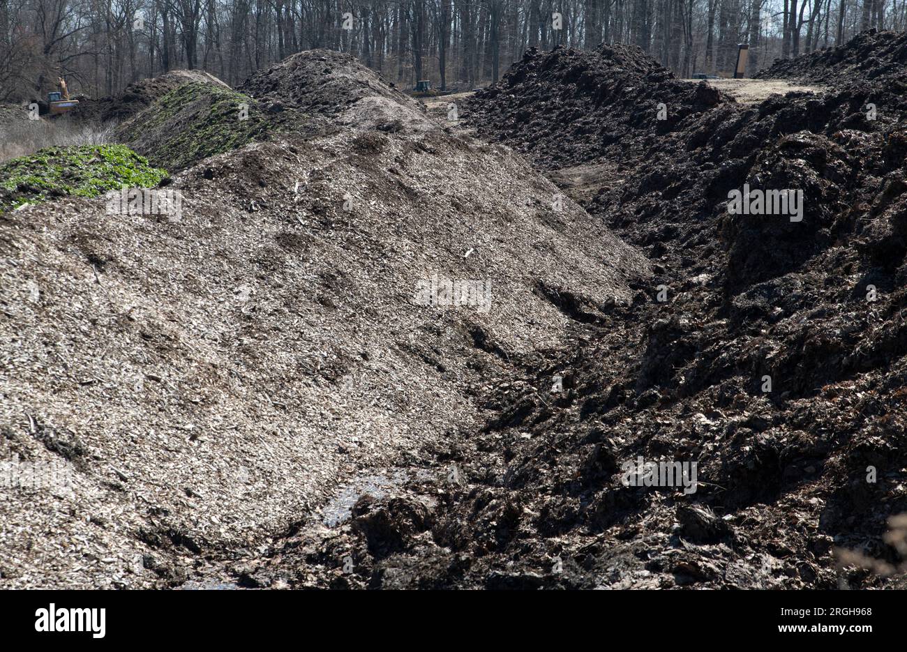 Large scale municipal composting program Stock Photo - Alamy
