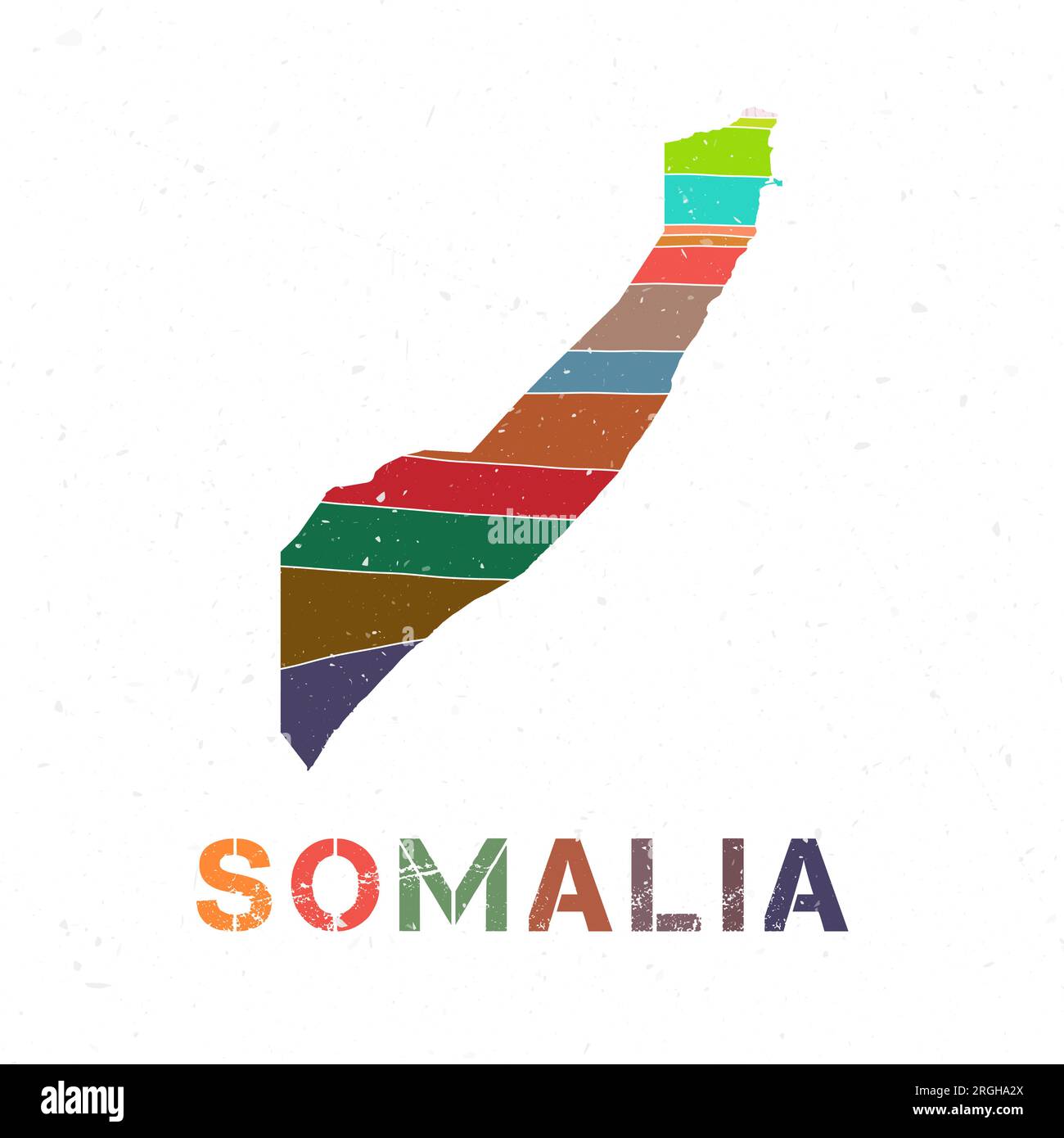 Somalia map design. Shape of the country with beautiful geometric waves ...