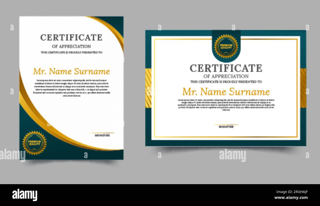 Green Certificate Template 6859