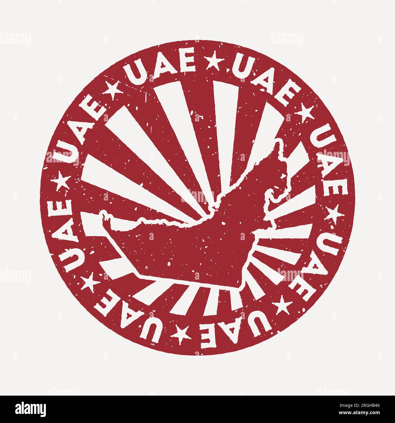 UAE stamp. Travel red rubber stamp with the map of the country, vector ...