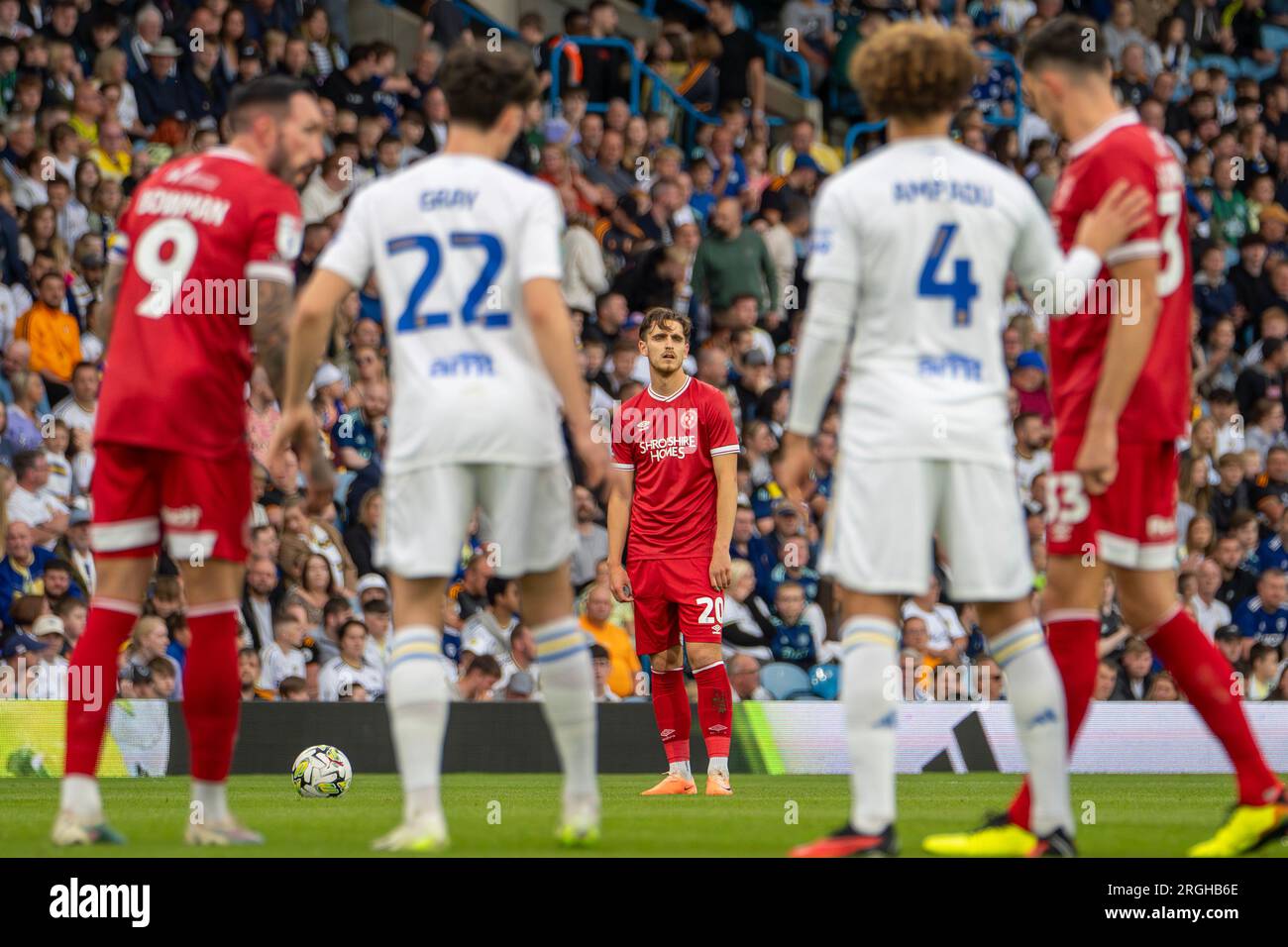 Leeds, UK. 9th August 2023. EFL Carabou Cup: Leeds United v Shrewsbury ...