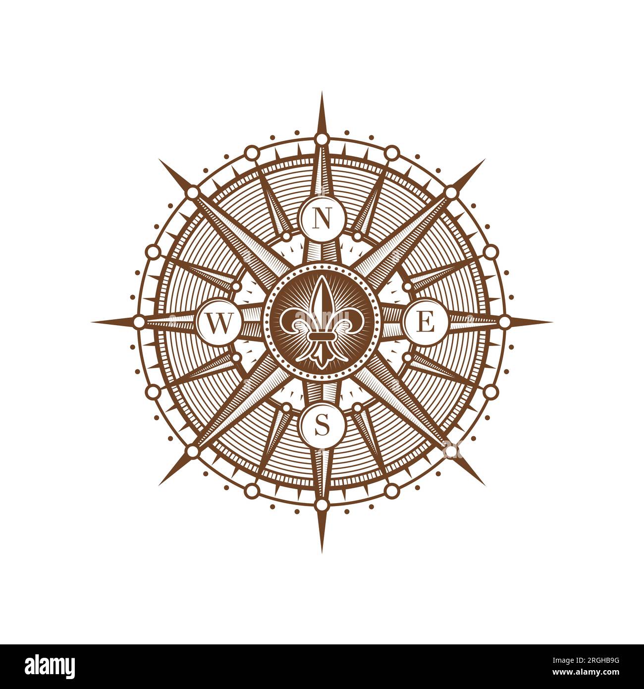Compass Vector Retro