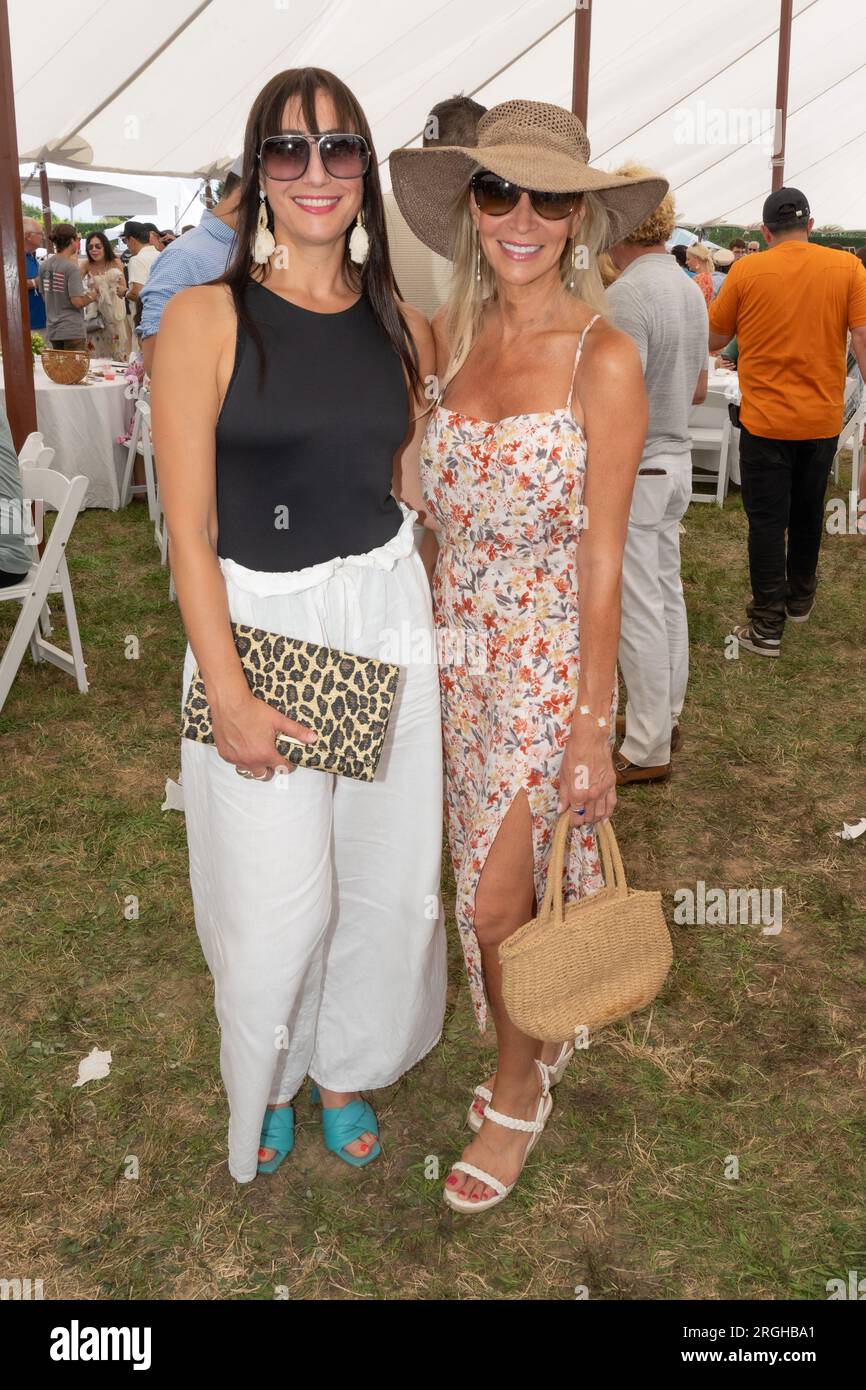 Guest and Rhonda Lovings attends the Hamptons Concours 2023 Celebrating ...