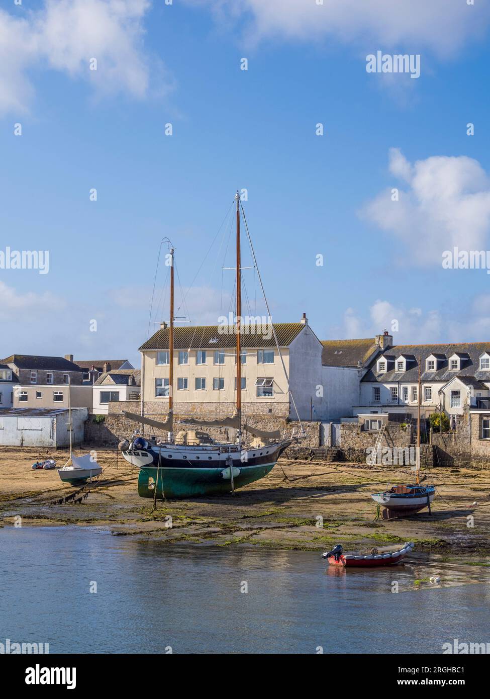 Boats, Landscape, Hugh Town Harbour, Hugh Town, St Marys, Isles of ...