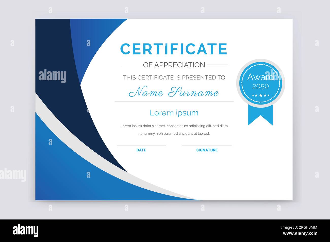 Elegant appreciation certificate template design Stock Vector Images ... Elegant appreciation certificate template design Stock Vector Images ...