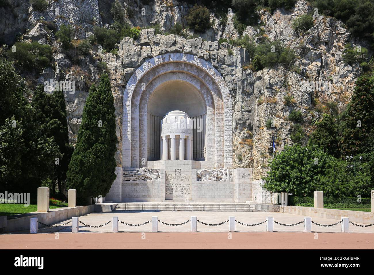 Monument to the Dead of Rauba-Capeu in Nice Stock Photo - Alamy