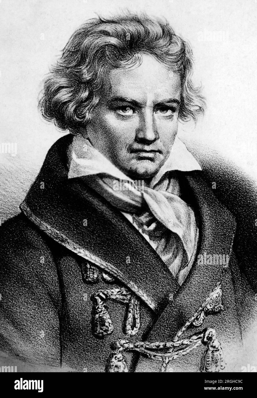 Ludwig van Beethoven (1770-1827), German Composer, half-length Portrait ...
