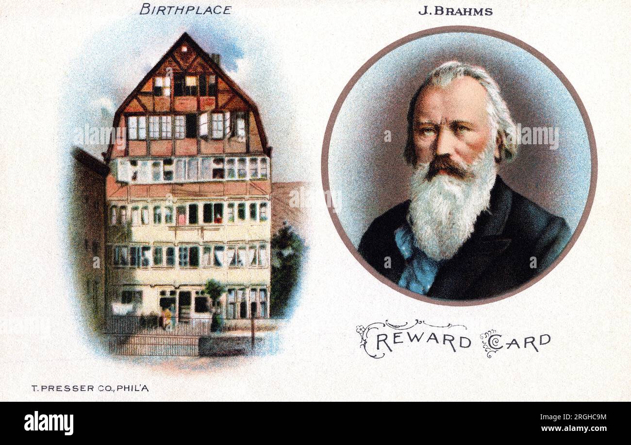 Johannes Brahms (1833-1897), German composer, Pianist, and Conductor ...
